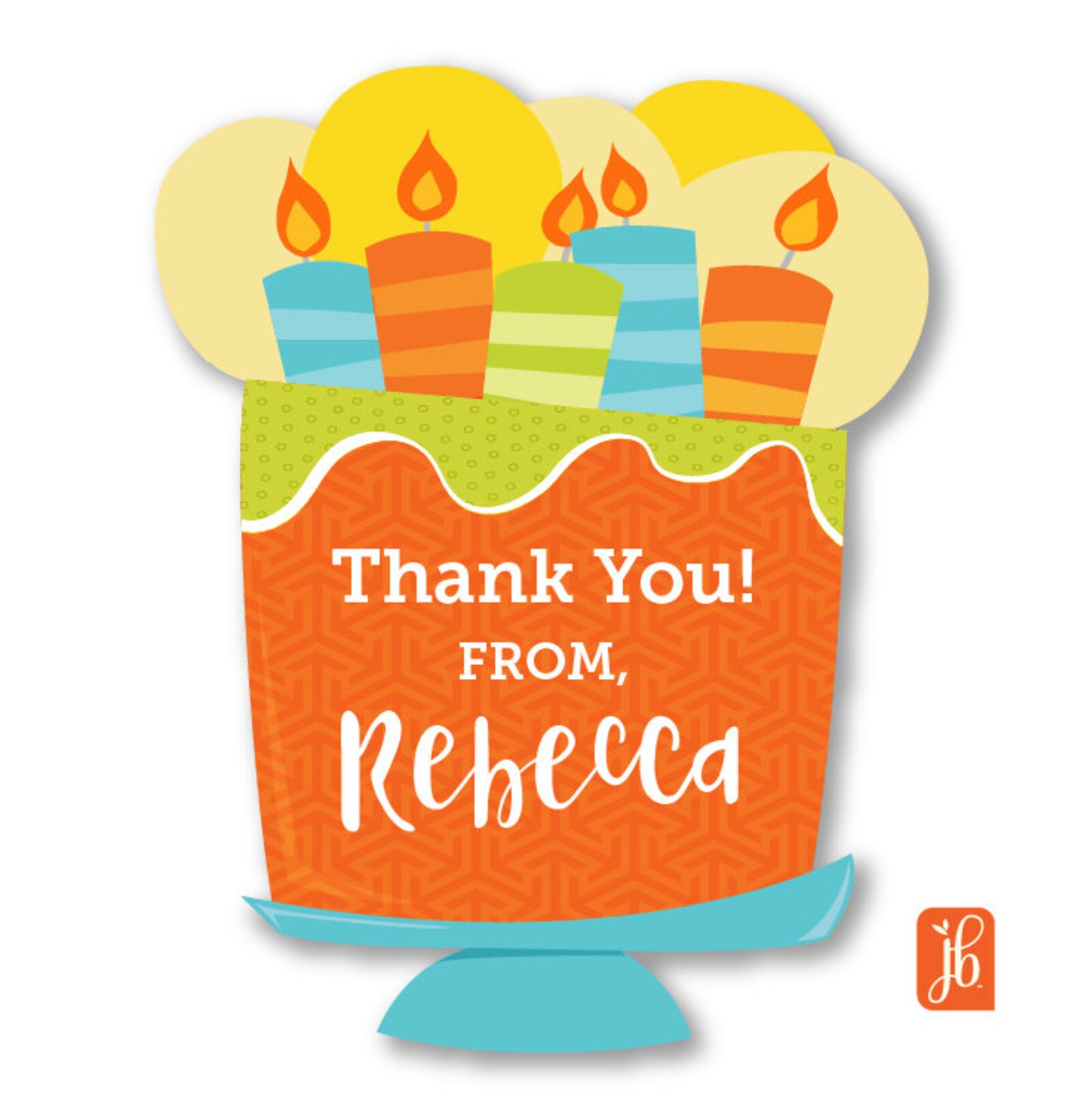 Birthday Cake Gift Tag Sticker Personalized Party Labels | Etsy