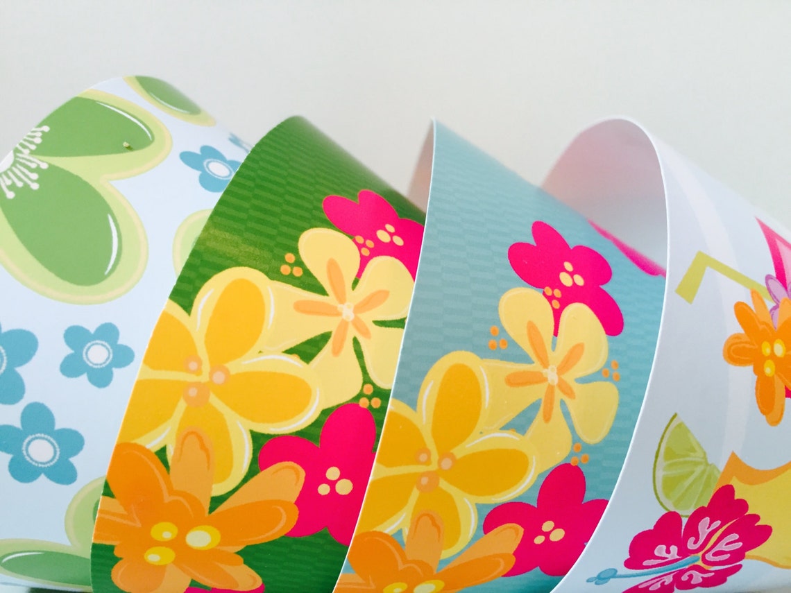 Tropical Drinks Party Cupcake Wrappers Instant Download | Etsy