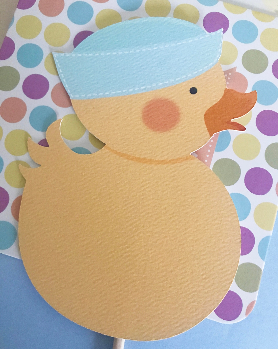 Boy Ducky Theme Cupcake Toppers Custom Party Cupcake Toppers - Etsy