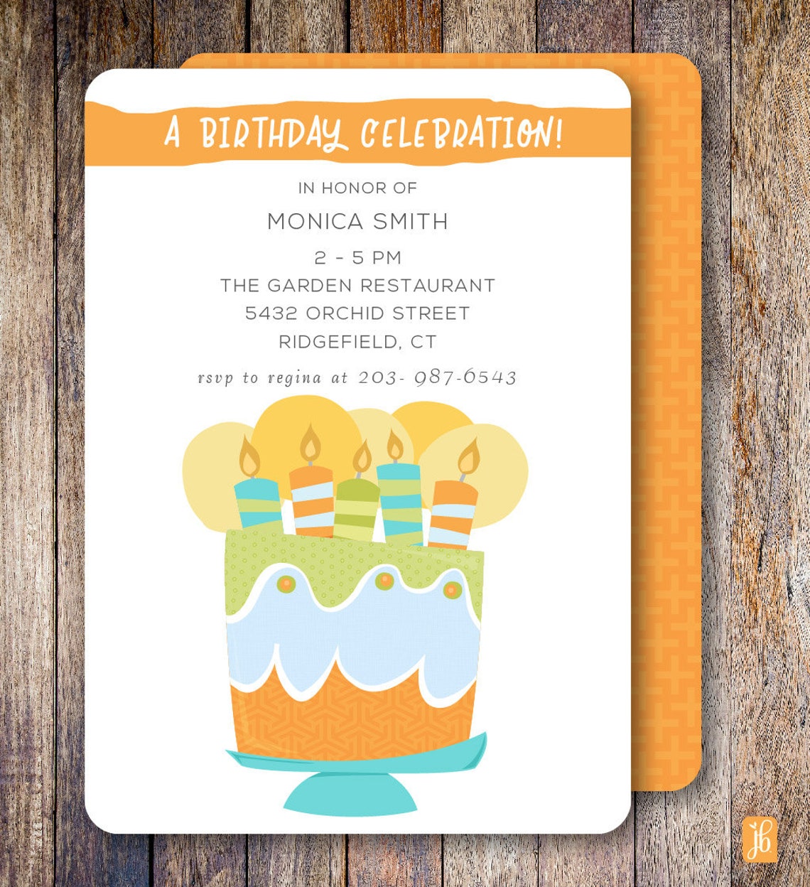 Custom Die Cut Birthday Celebration Cake Invitation, Personalized Adult ...
