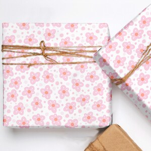 Pink Gift Wrap for Kids Birthday Party Paper Just Pink - Etsy