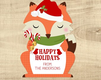 Fox Tags Round Paper Gift Tags Set of 10 - Etsy