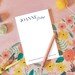 Block Script Personalized Notepad | Personalized Stationery Note Pad ...