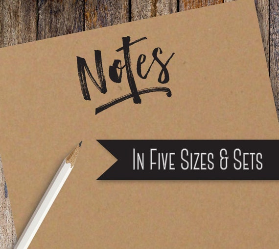 Notes Personalized Kraft Brown Note Pad | Etsy