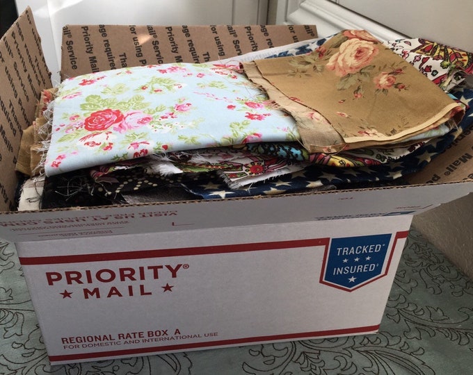 5lb Quilting Fabric Scrap Box – 100% Cotton Remnants - Etsy