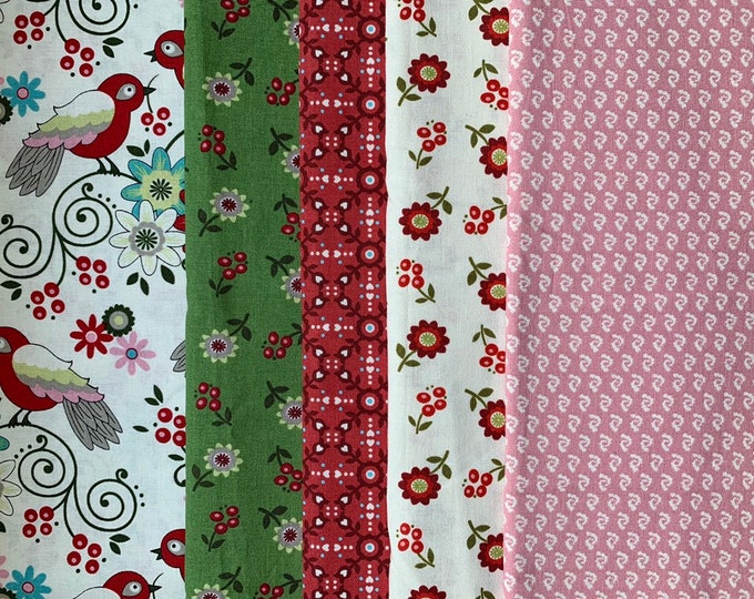 Tweet for Two by Nancy Rink for Marcus Fabrics - 5 Half Yard Bundle - Etsy