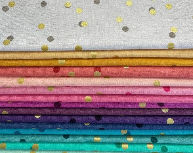 Ombre Confetti Metallic 2018 by V and Co. for Moda Fabrics - Complete ...