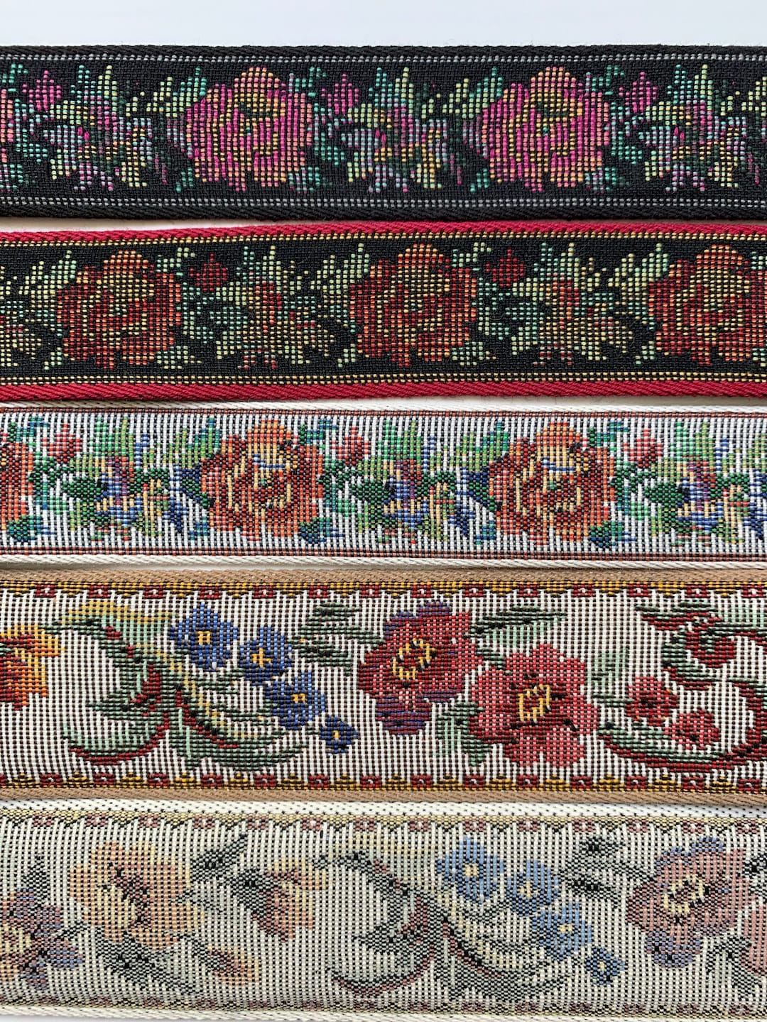 Tapestry Trim Floral Ribbon - by the Yard - Etsy
