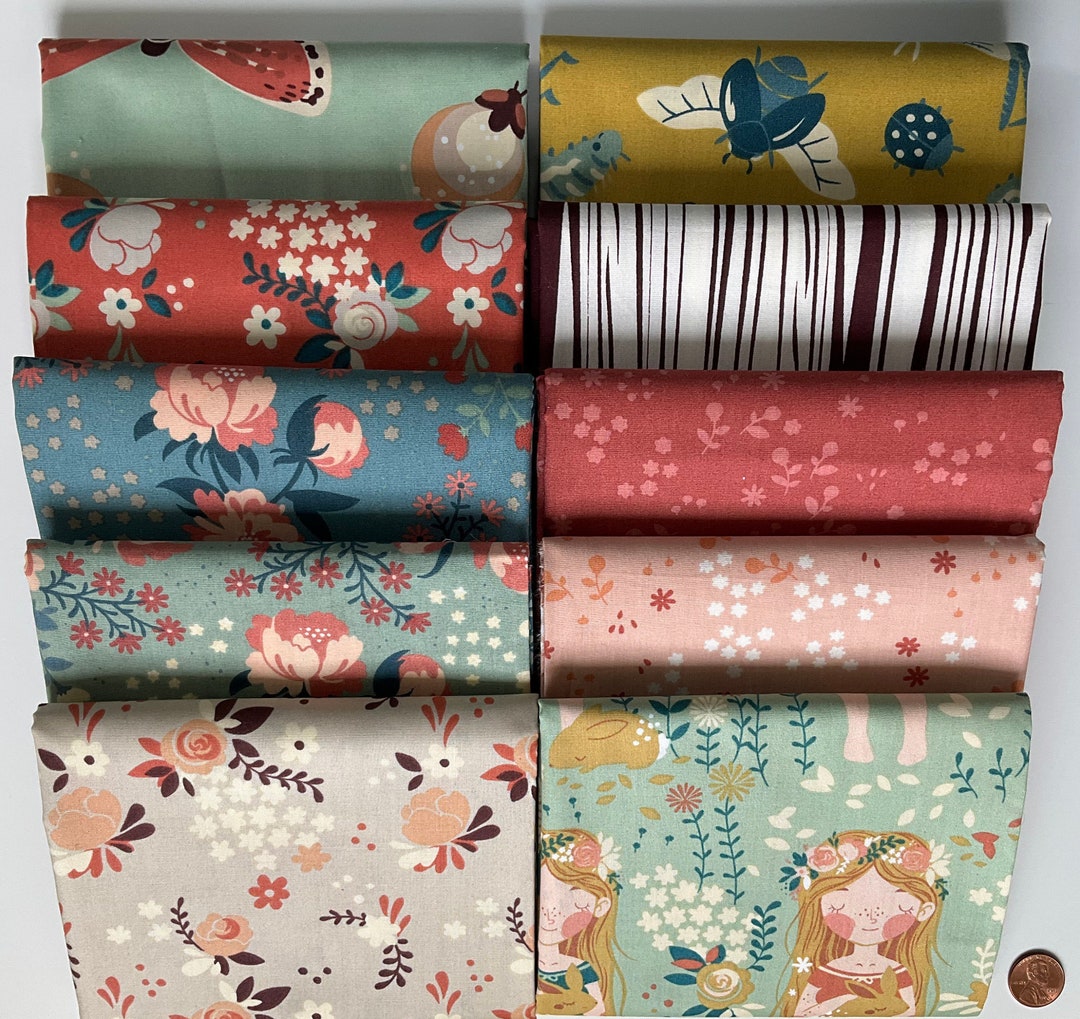 Fat Quarter Bundle Acorn Trail & Fort Firefly by Teagan White for Birch ...