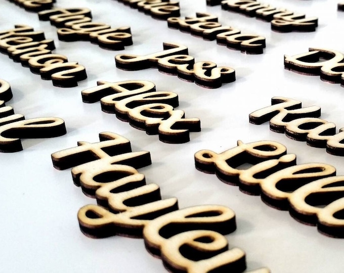 Personalised Place Names Wooden Place Names Unique Wedding Favours ...