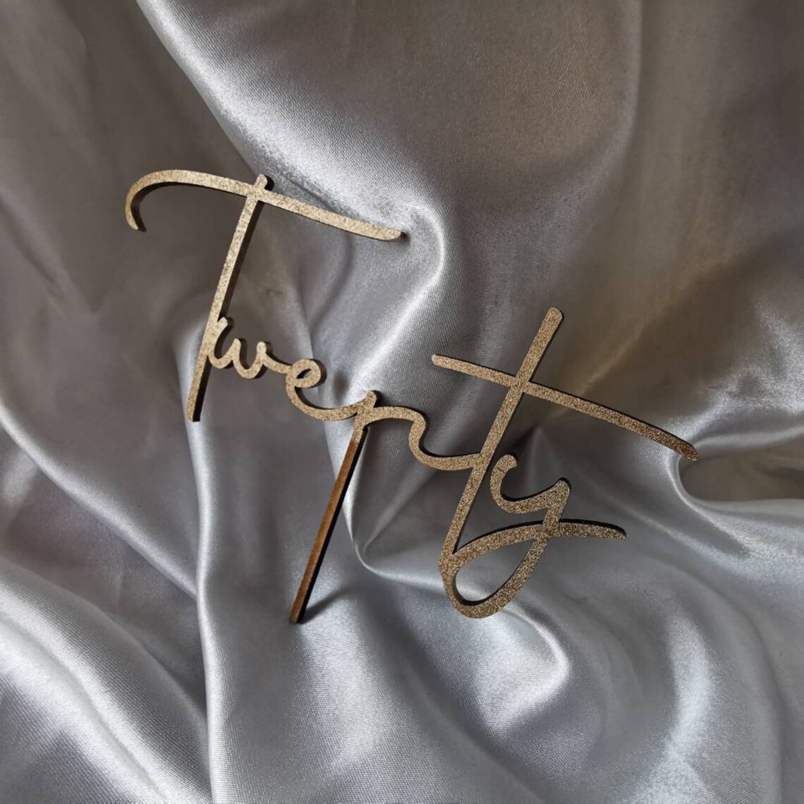 Twenty 20 Cake Topper - Custom Cake Topper Personalised - Weddings ...
