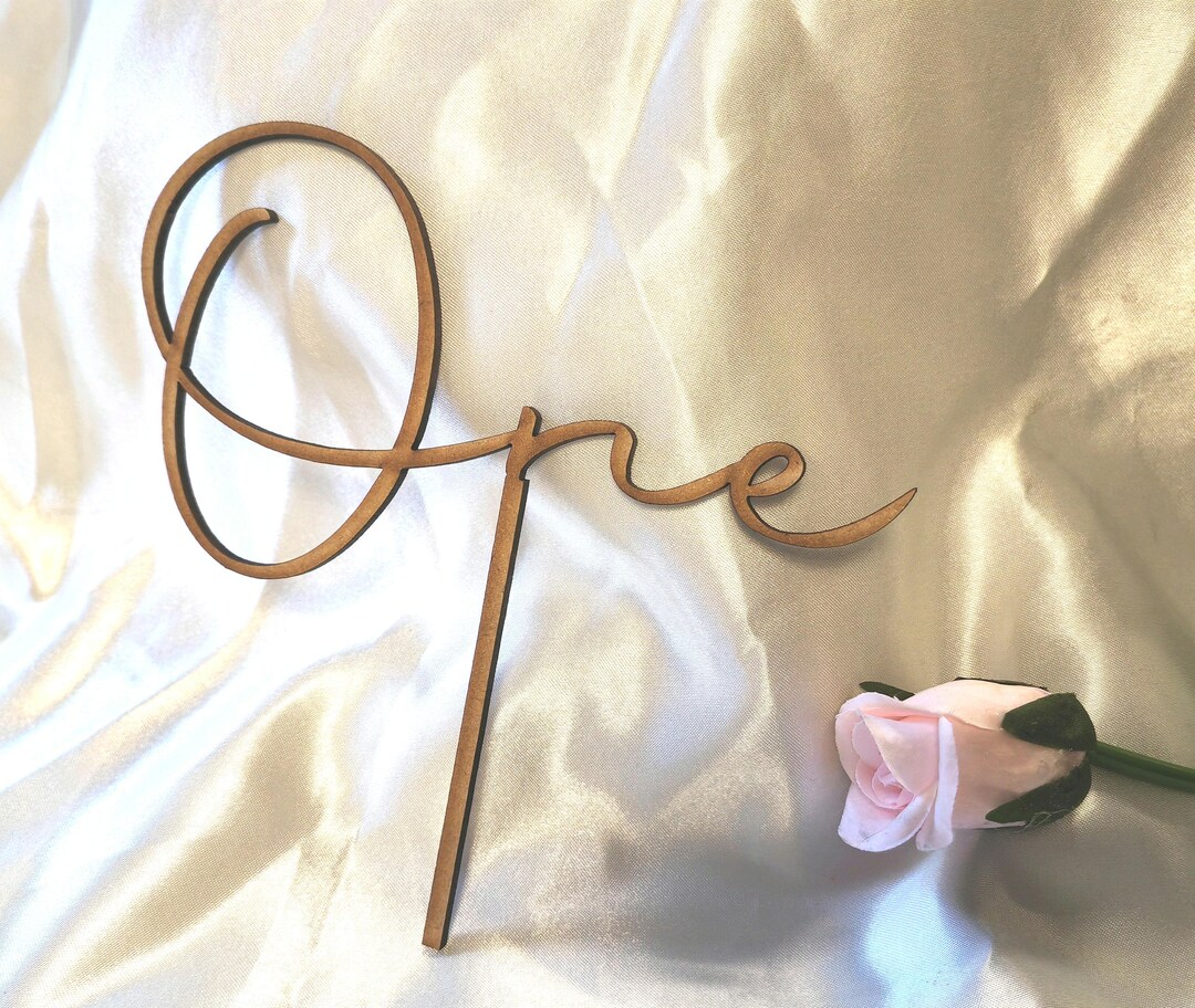 One 1 Cake Topper First Birthday - Custom Cake Topper Personalised ...