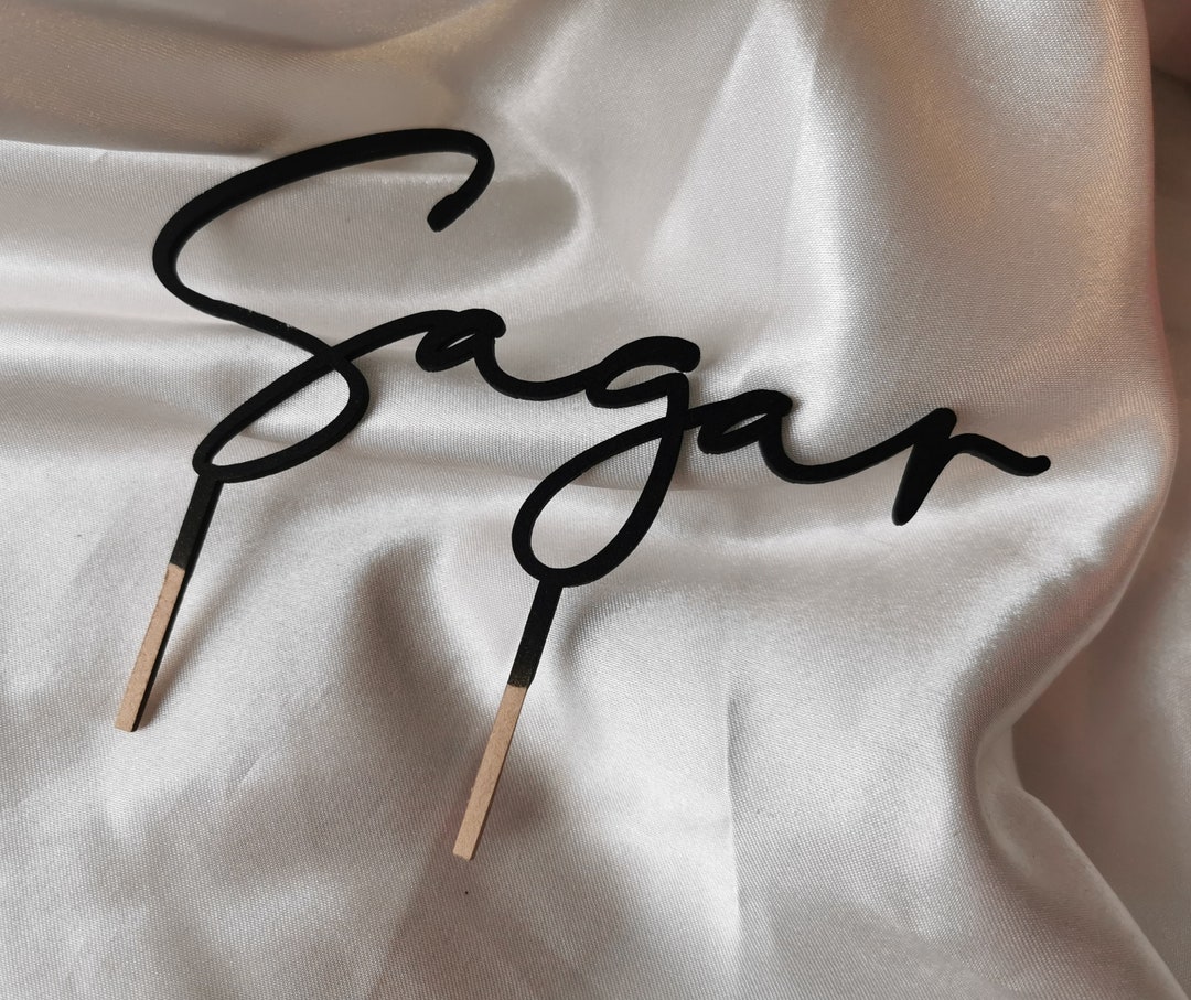 Personalised Name Cake Topper - Custom Cake Topper Personalised ...