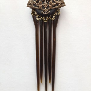 Fan Hair Comb - Brass Victorian Fan Hair Comb - Hair Ornament - Etsy
