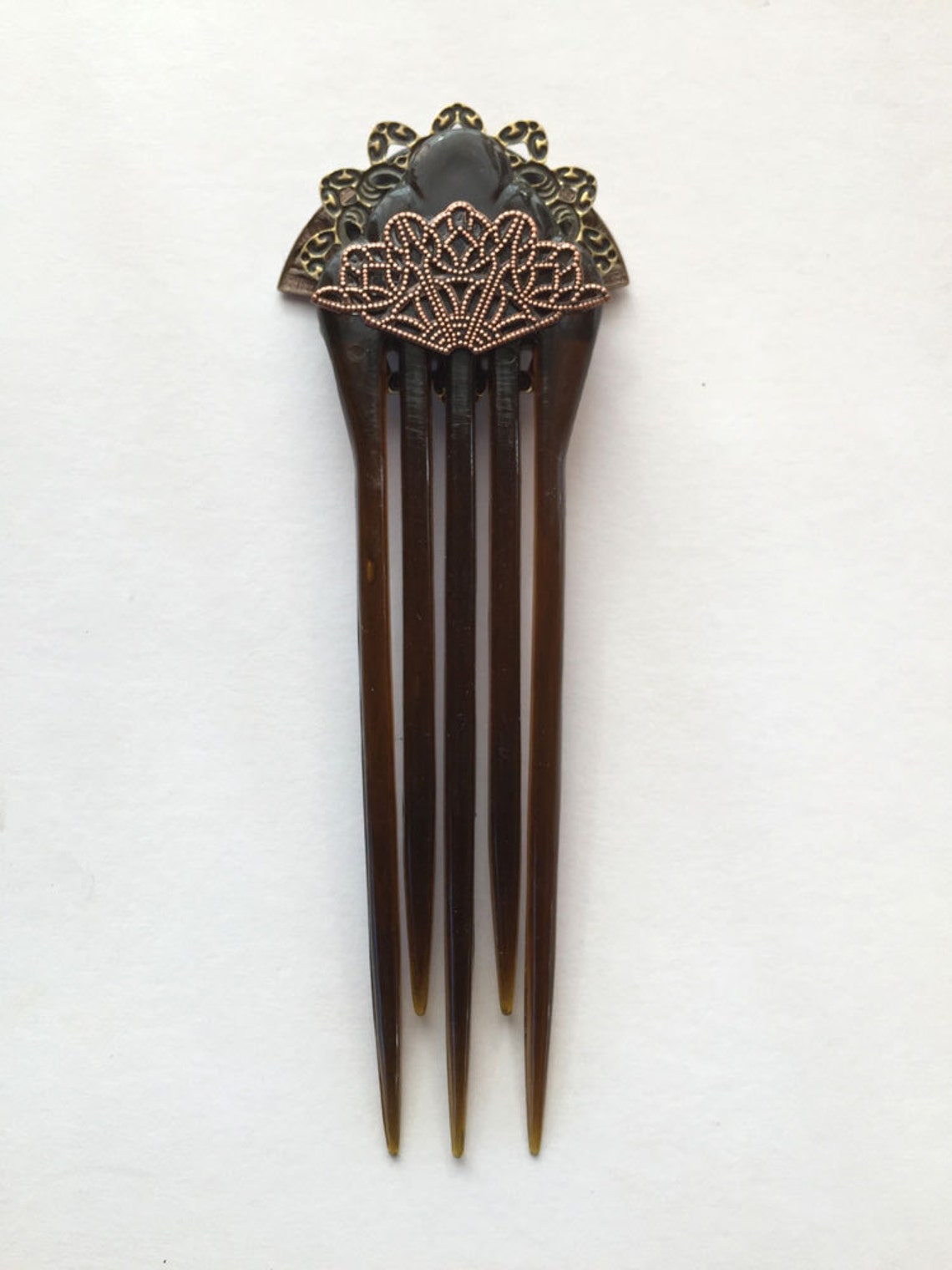 Fan Hair Comb - Brass Victorian Fan Hair Comb - Hair Ornament - Etsy