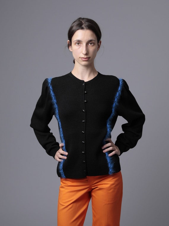 Stella White Fuzzy Goth Faux Fur 1980's Vintage Coat - Gem