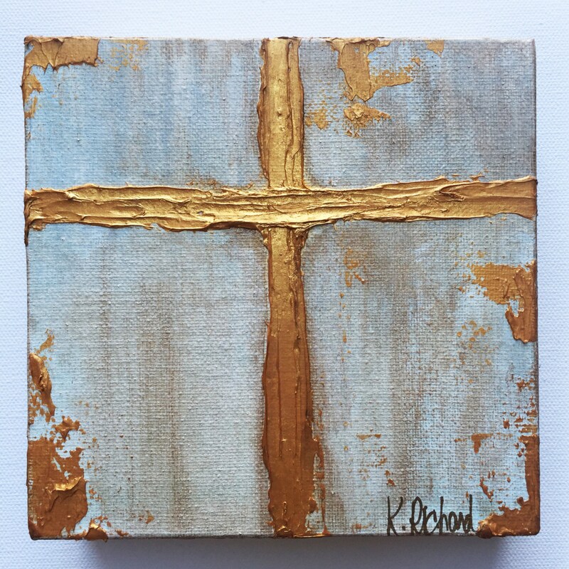 Textured Cross Paintings - Etsy