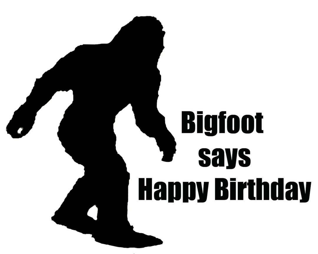 Bigfoot, Yeti, Sasquatch Birthday ~ Edible 2D Fondant Birthday Cake ...