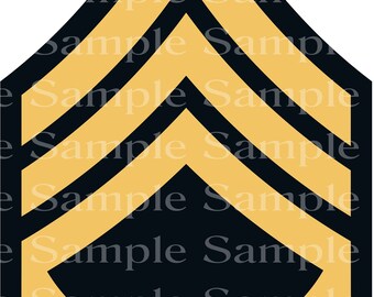 Army First Sergeant Military Insignia Birthday Edible 2D | Etsy