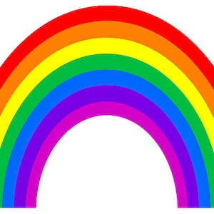 Rainbow Birthday Topper ~ Edible 2D Fondant Birthday Cake/cupcake ...