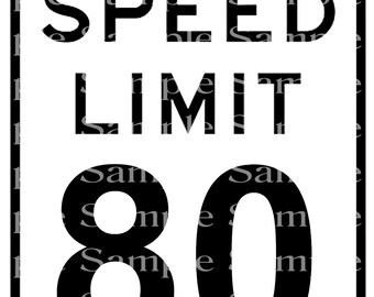 Speed Limit Cake Topper Birthday - Etsy