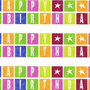 Happy Birthday - Birthday Background - Side Strips - Edible Cake Side ...