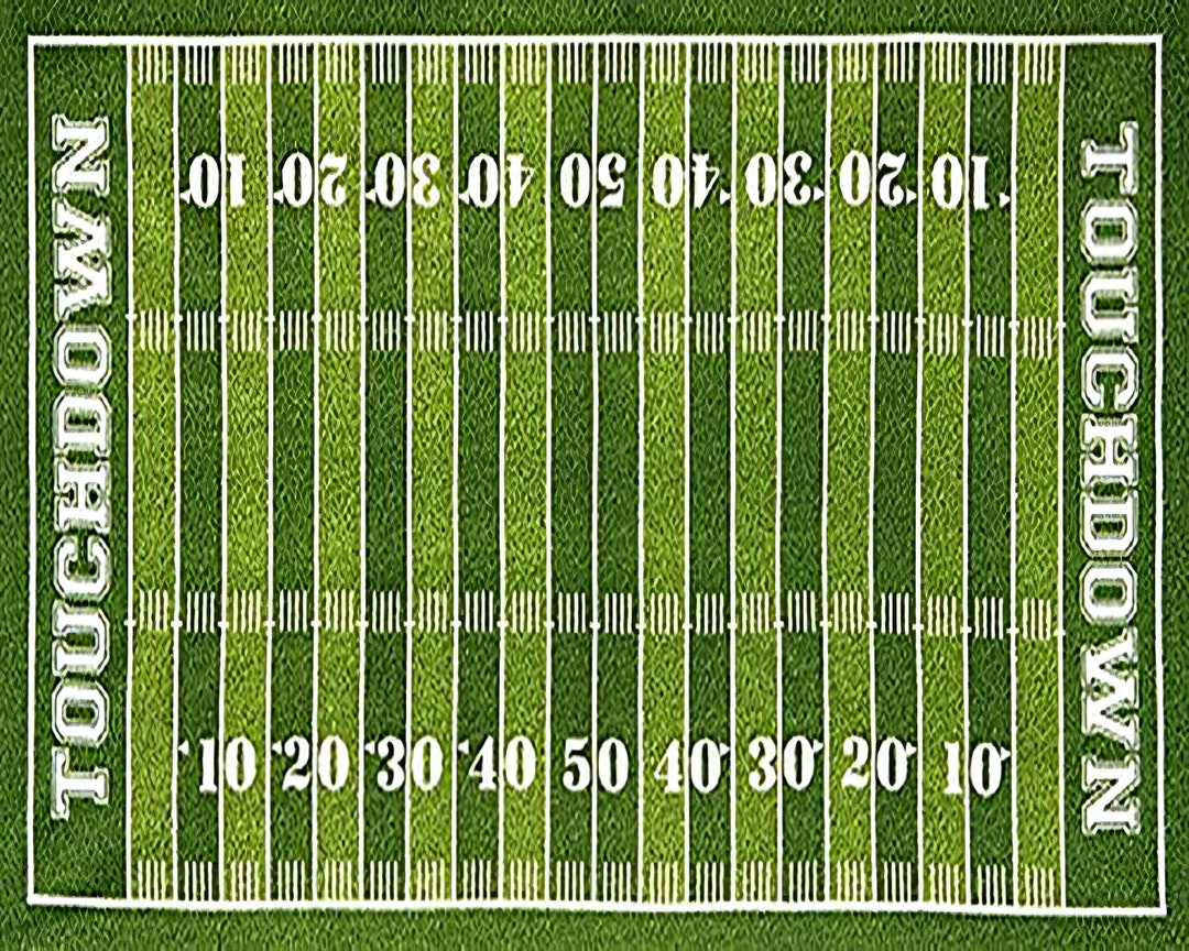 Football Field Party Birthday ~ Edible 2D Fondant Birthday Cake/cupcake ...