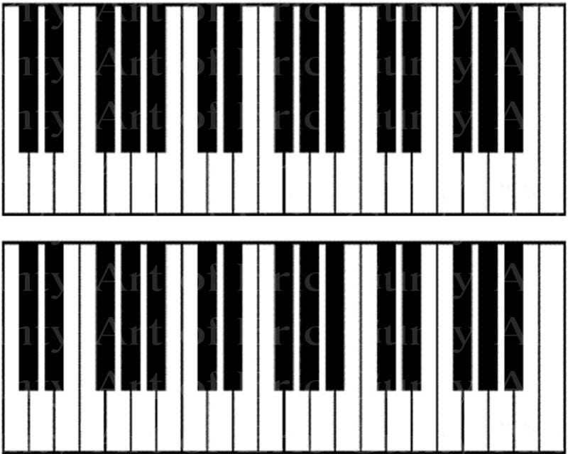 Piano Keyboard Music Band Birthday Edible 2D Fondant | Etsy