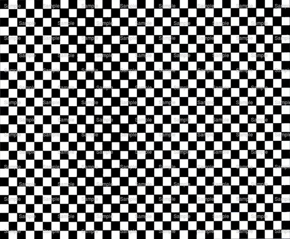 Checkerboard Birthday Topper Edible 2D Fondant Birthday | Etsy