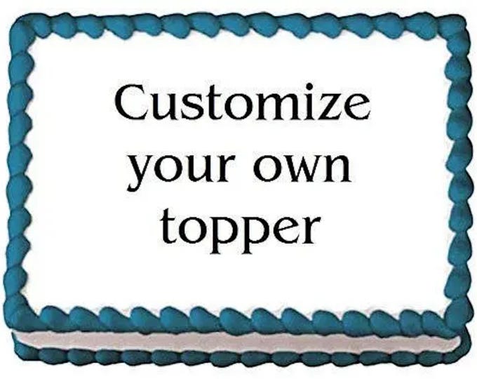 Cancer Ribbons Birthday Topper ~ Edible 2D Fondant Birthday Cake ...