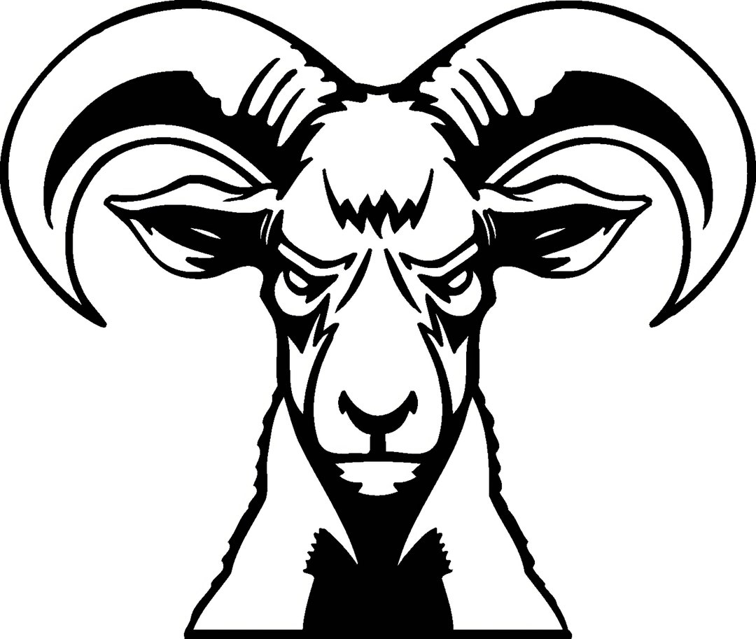 Rams Mascot Birthday ~ Edible 2D Fondant Birthday Cake/cupcake Topper ...