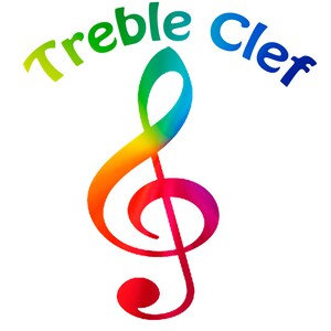 Treble Clef Band Music Notes Rainbow Birthday ~ Edible 2D Fondant ...