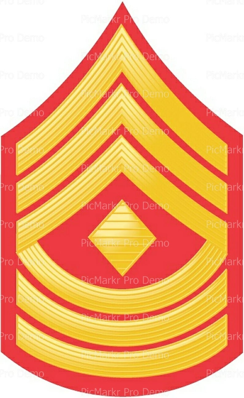 Marine First Sergeant Military Insignia Birthday Edible 2D - Etsy
