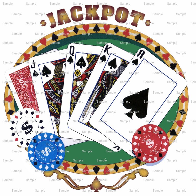 Casino Jackpot Birthday ~ Edible 2D Fondant Birthday Cake/Cupcake ...