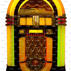 1950s Classic Jukebox Birthday Edible 2D Fondant Birthday | Etsy