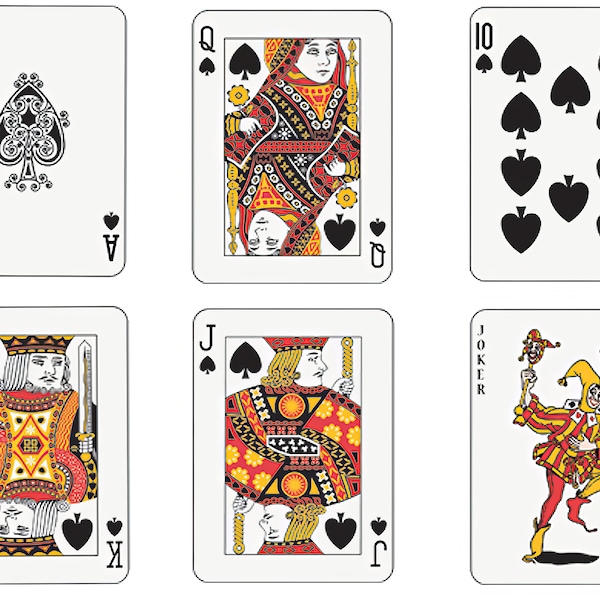 Playing Card Cake Topper - Etsy