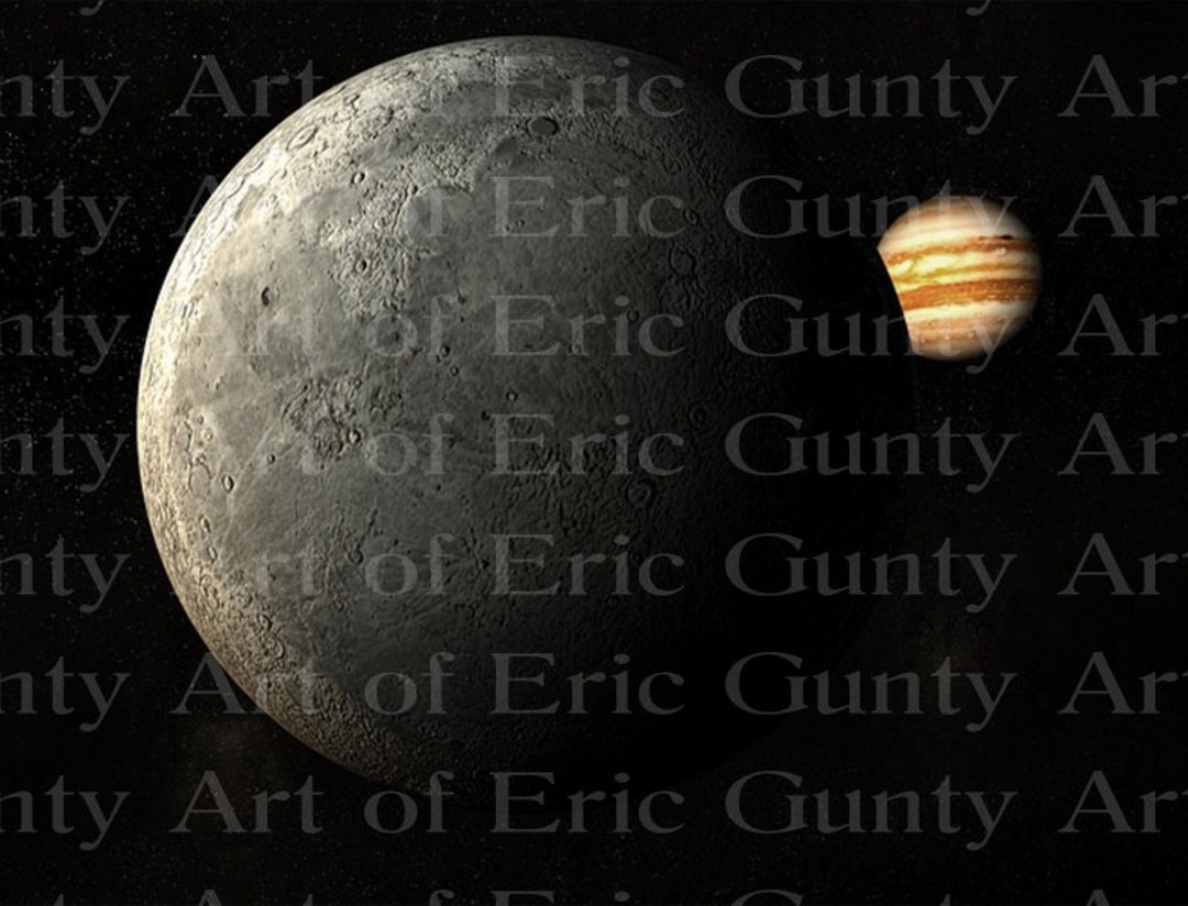 Jupiter's Moon From Space Birthday Edible 2D Fondant - Etsy