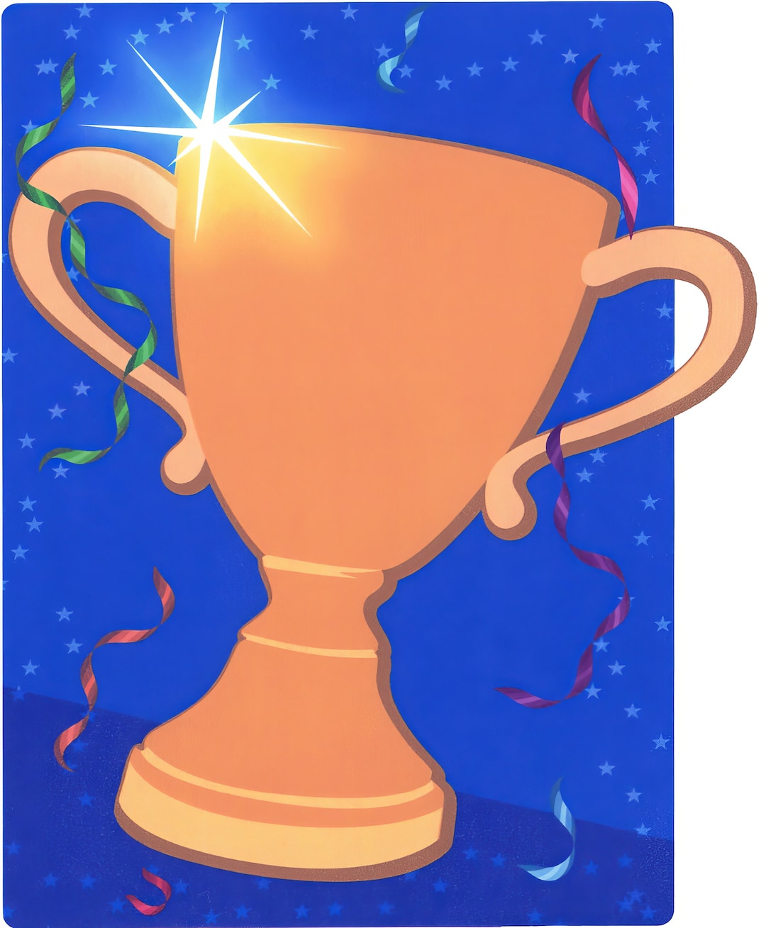 Trophy Birthday ~ Edible 2D Fondant Birthday Cake/cupcake Topper ...