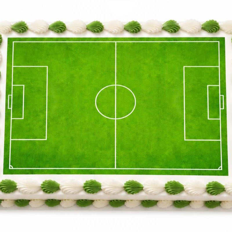 Edible Soccer Cake Decor - Etsy