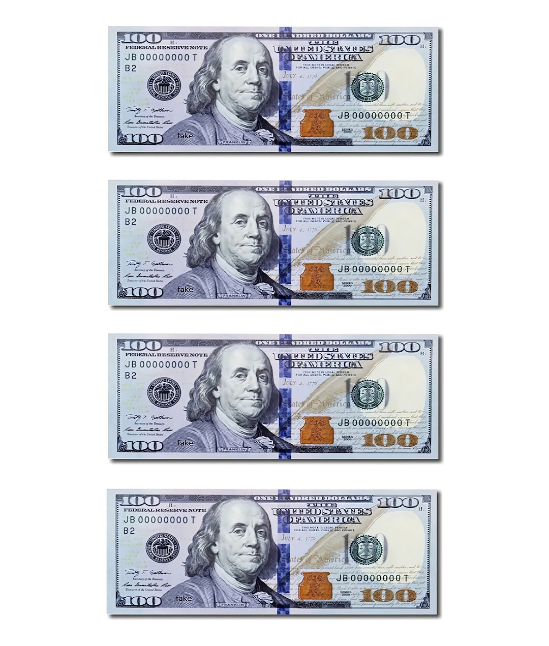 100 Dollar Bills Birthday ~ Edible 2D Fondant Birthday Cake/cupcake ...