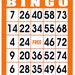 Orange Bingo Card Birthday Edible 2D Fondant Birthday - Etsy