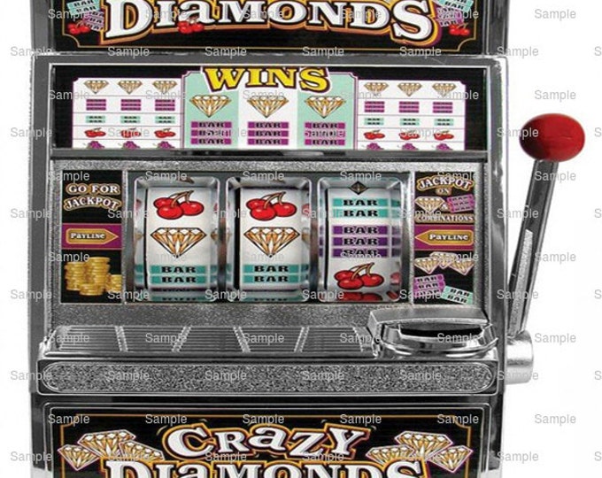 75th Birthday Casino Slot Machine Edible 2D Fondant Birthday | Etsy