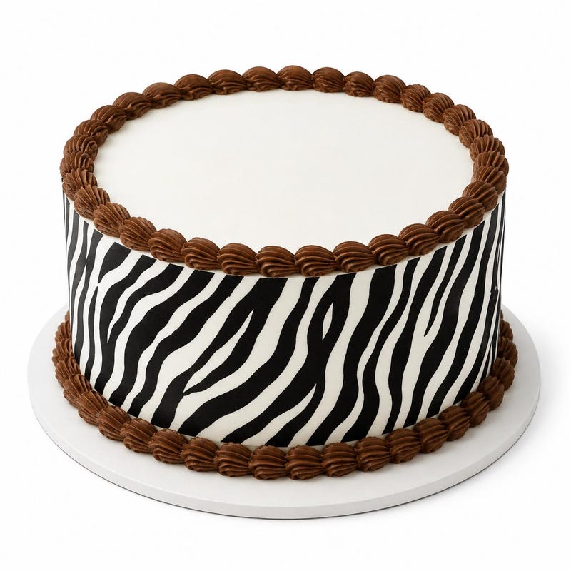 Edible Zebra Cake Topper - Etsy