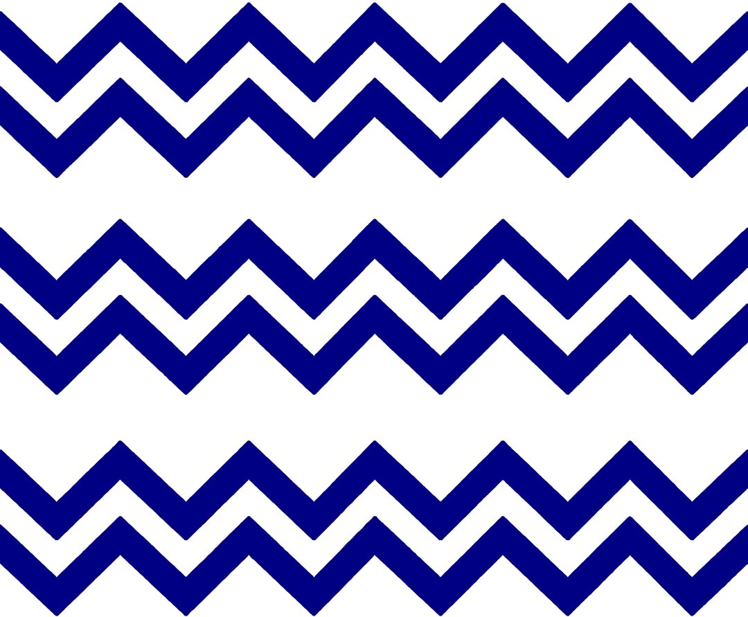 Navy Blue - Chevron Birthday Background - Side Strips ~ Edible 2D ...