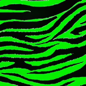 Lime Green Zebra Print - Background Birthday ~ Edible 2D Fondant ...