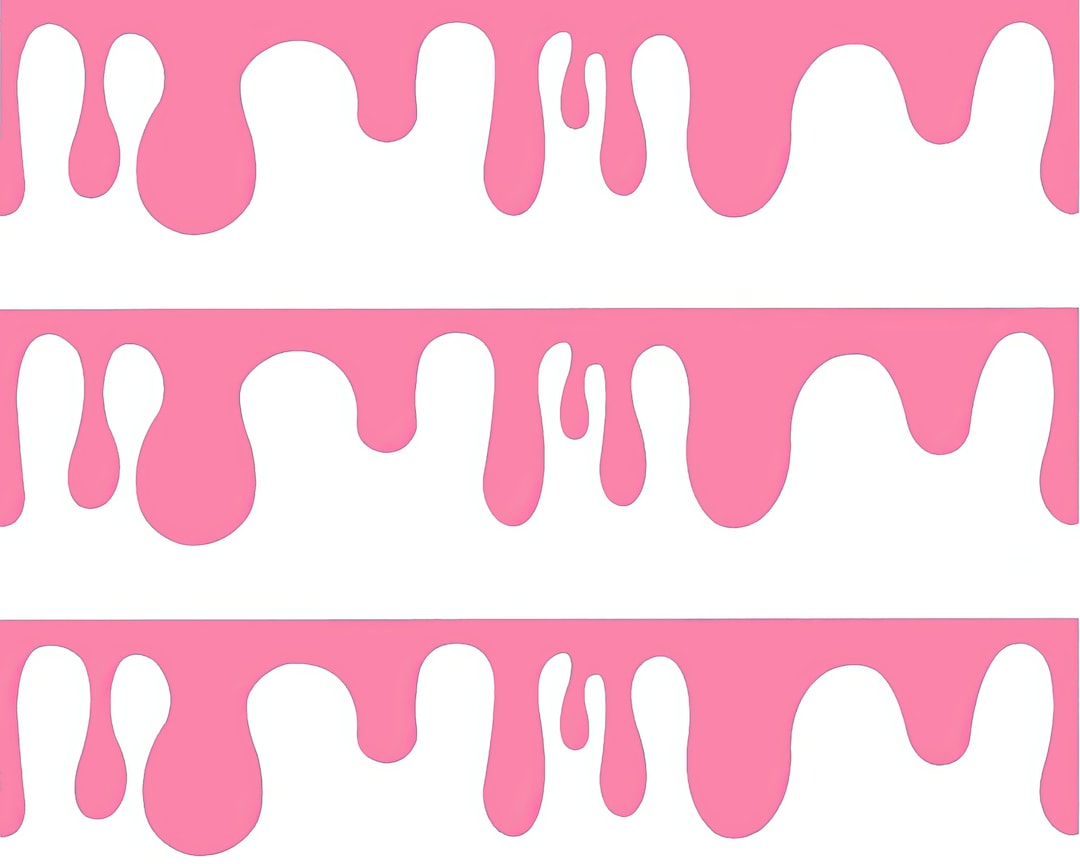 Gross Pink Slime Birthday ~ Edible 2D Fondant Birthday Cake Side ...