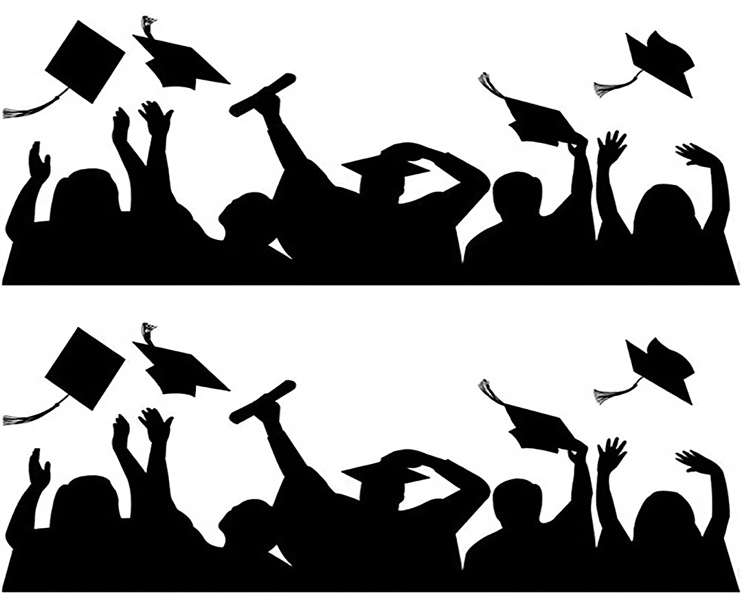 Graduation - Side Strips ~ Edible 2D Fondant Birthday Cake Side Toppers ...