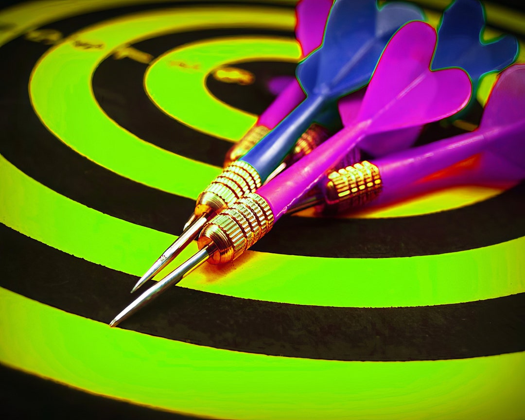 Darts Birthday ~ Edible 2D Fondant Birthday Cake/cupcake Topper ...