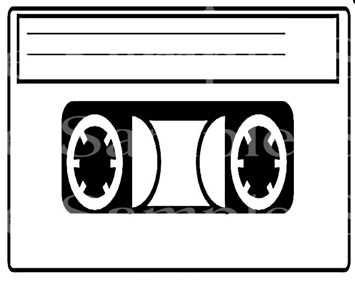 80s Cassette Tape Birthday ~ Edible 2D Fondant Birthday Cake/Cupcake ...