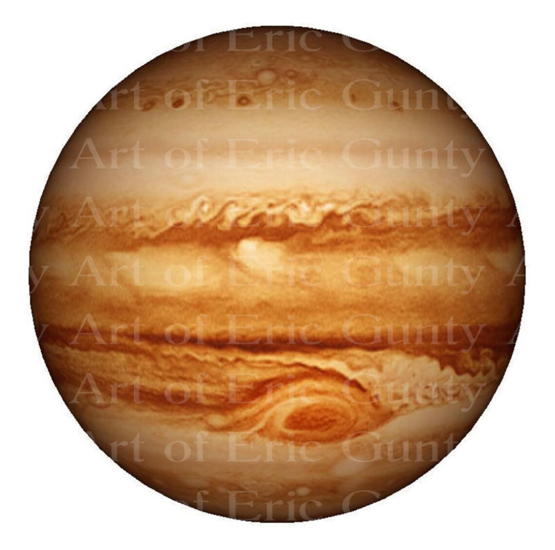 Jupiter Solar System Planet Birthday Edible 2D Fondant | Etsy